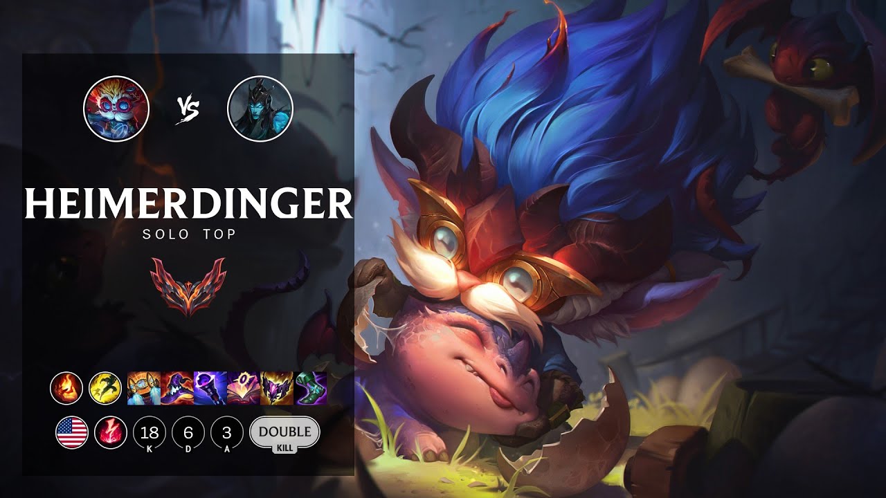 Heimerdinger Top vs Kalista - NA Grandmaster Patch 12.15 - YouTube