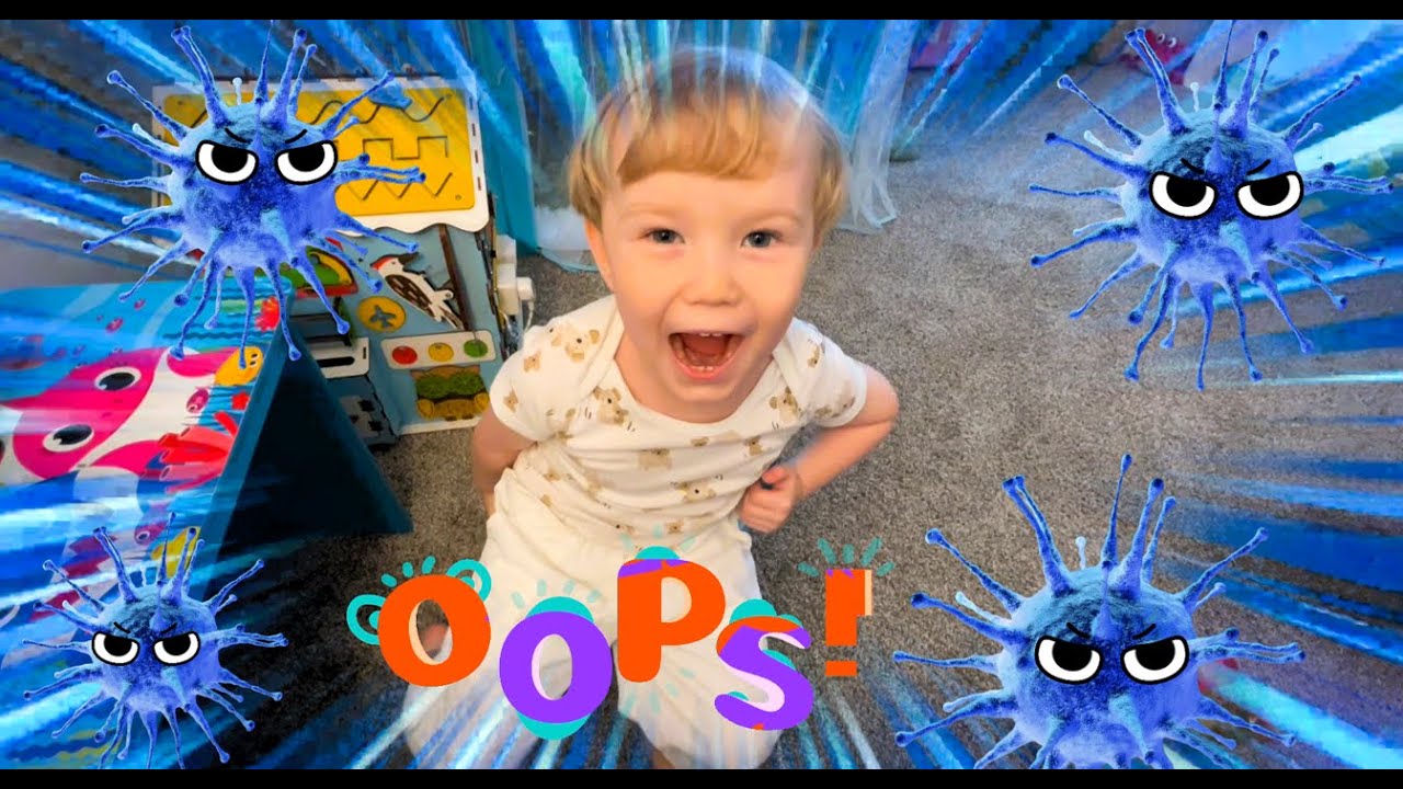 BABY VOVA Fights Germs and Viruses with Parents! (Story about Germs ...