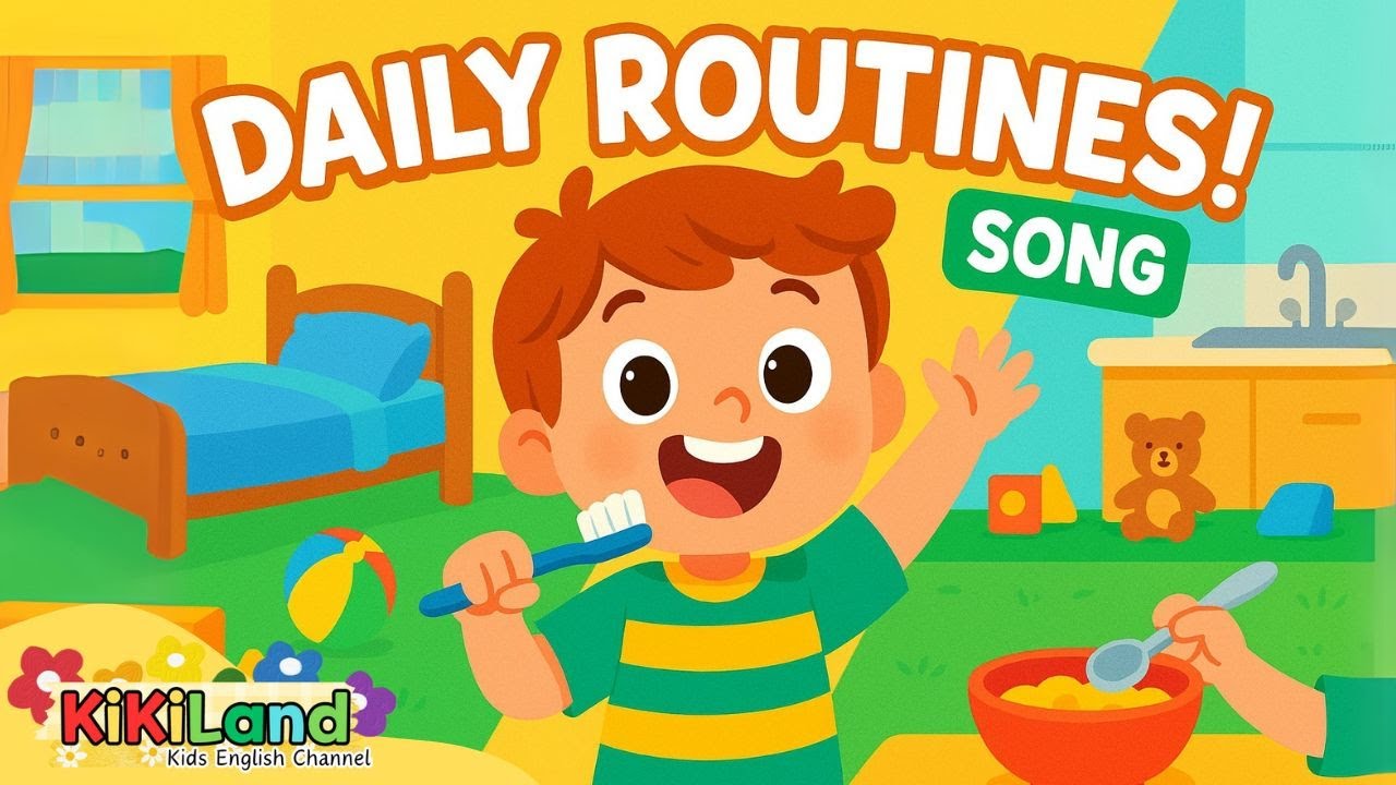 Learning English for Kids Made EASY with Daily Routines Vocabulary ...