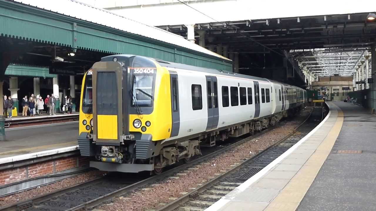 TransPennine Express Class 350 leaves Edinburgh (22/2/14) - YouTube