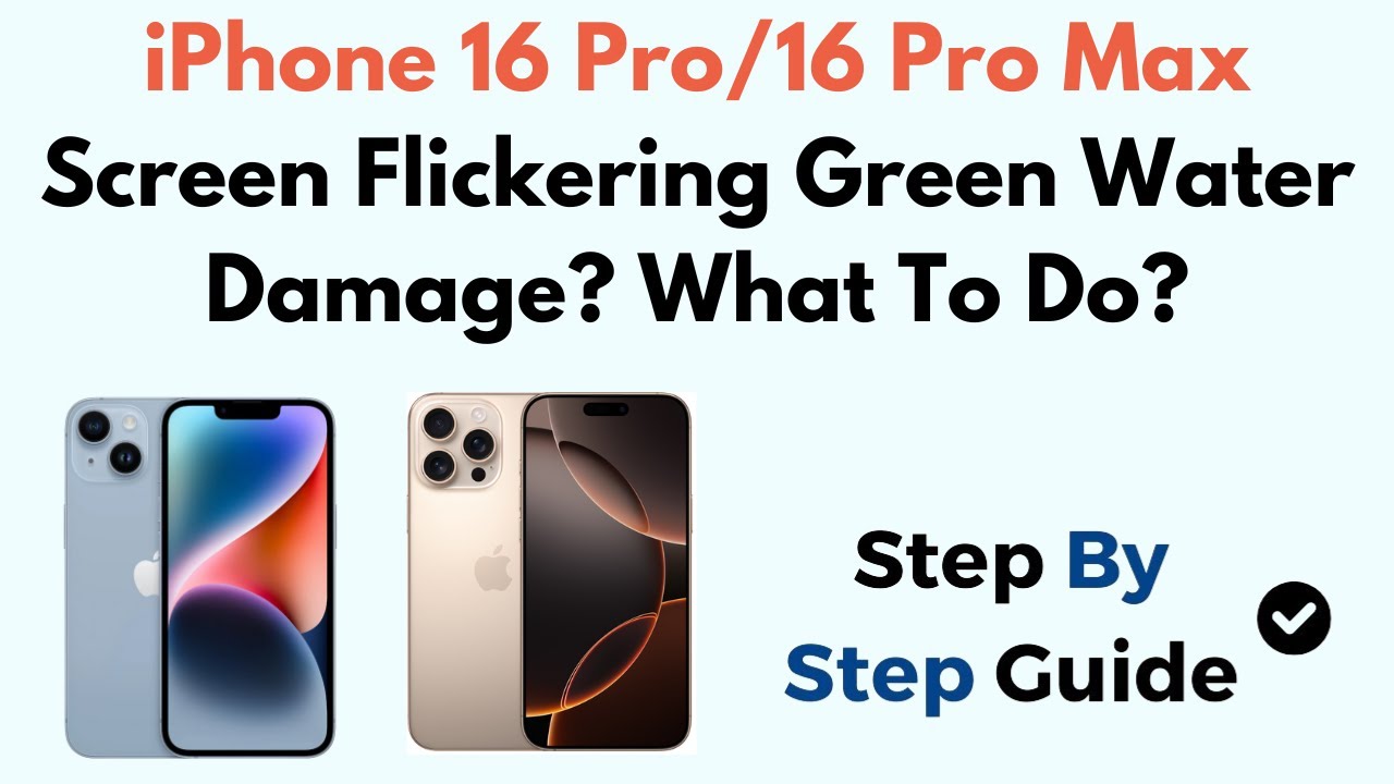 iPhone 16 Pro/16 Pro Max Screen Flickering Green Water Damage? What To ...