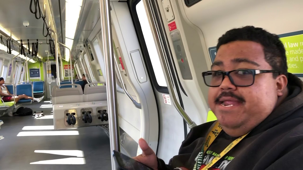 Onboard The New 10 Car 3 Door Fleet Of The Future Bart Train Yellow ...