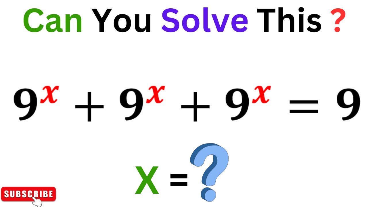 Learn How To Solve 9 x 9 x 9 x 9 Find X YouTube Learn How To Solve 9 x 9 x 9 x 9 Find X YouTube