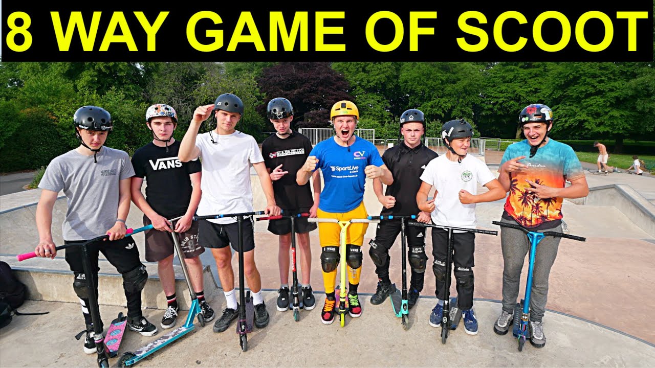 8 WAY GAME OF SCOOT! - YouTube
