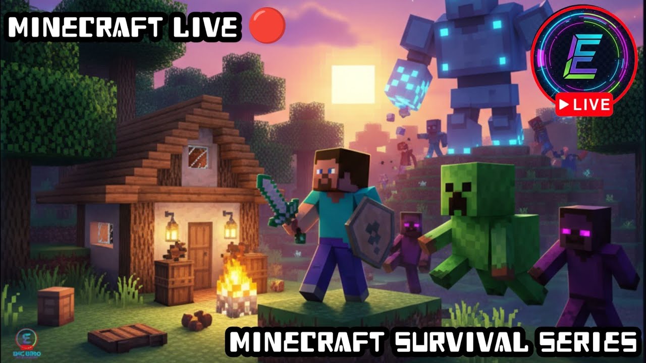 A Day In Minecraft Survival || LIVE STREAM 🔴 || #minecraftsurvival ...
