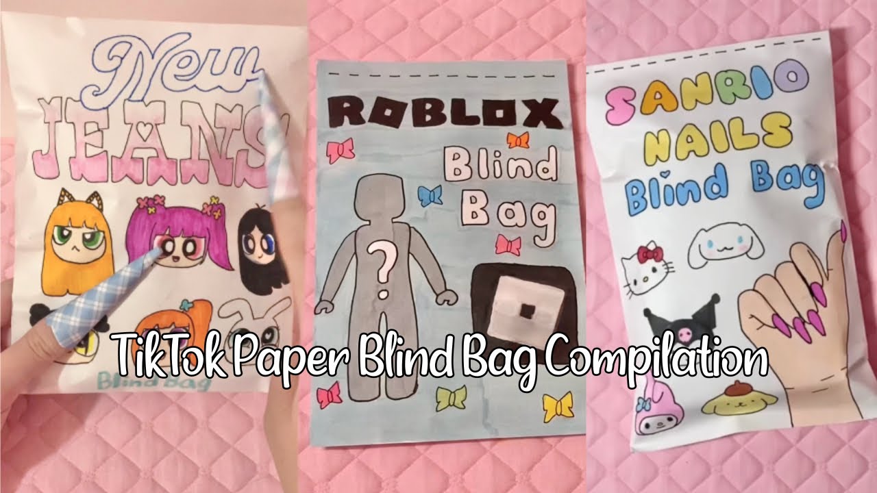 Paper Diy Blind Bag Tiktok Compilation Asmr Applefrog Youtube