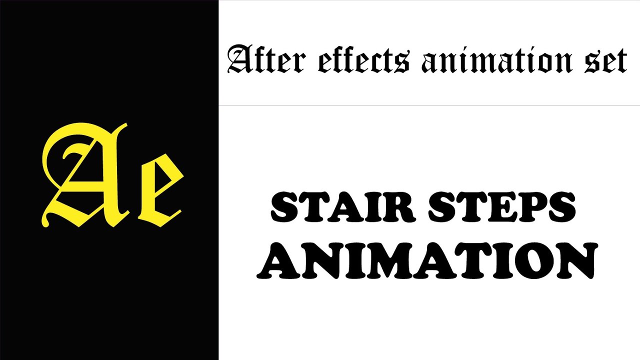After Effects Stair Steps Animation - YouTube