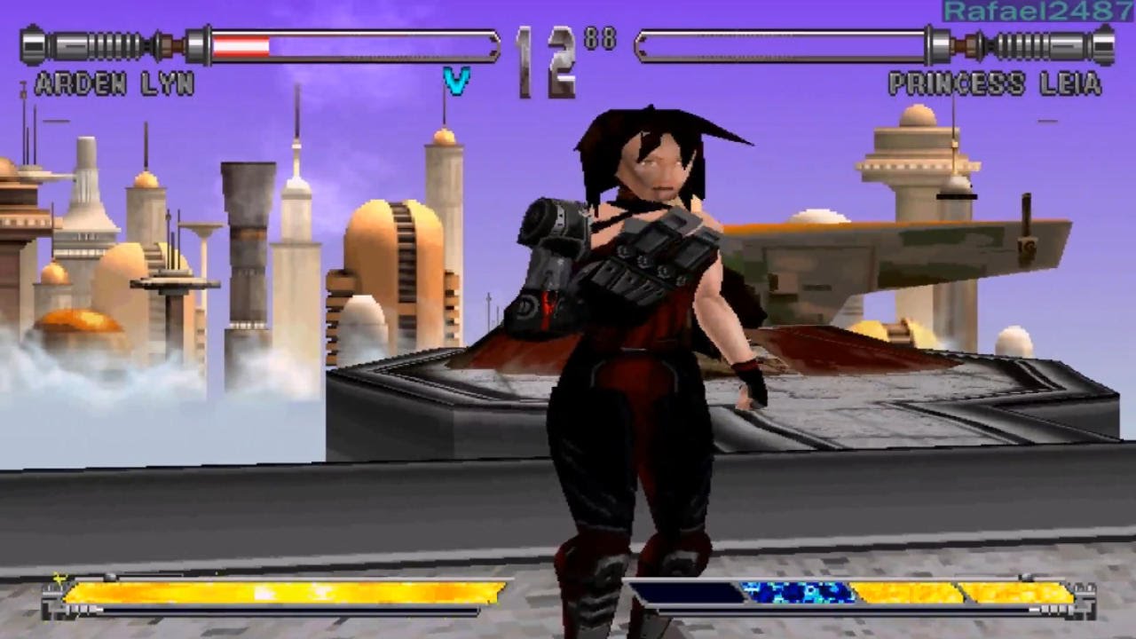 Star Wars Masters of Teras Kasi PS1 (Arden Lyn) vs (Princess Leia) HD ...