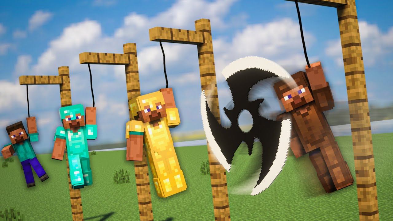 Ultimate Steve Destruction: Deadly Fan Blades, Spin, & Rope Traps ...