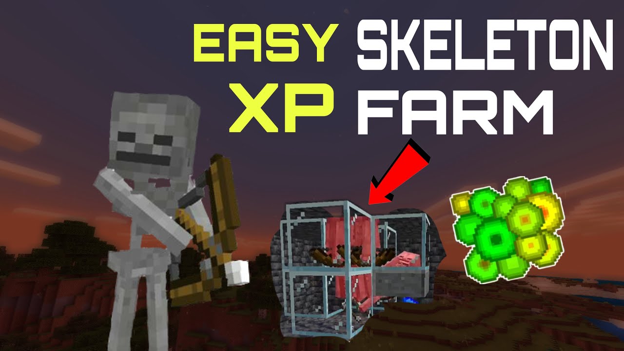 Simplest Skeleton XP Farm (Minecraft 1.20) - YouTube