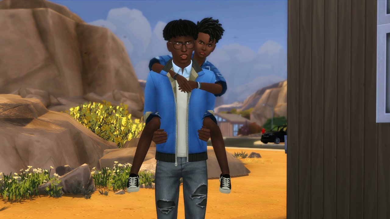 Sims 4- PickupAndCarry- Animation#6: "Adult and Child Piggyback" - YouTube