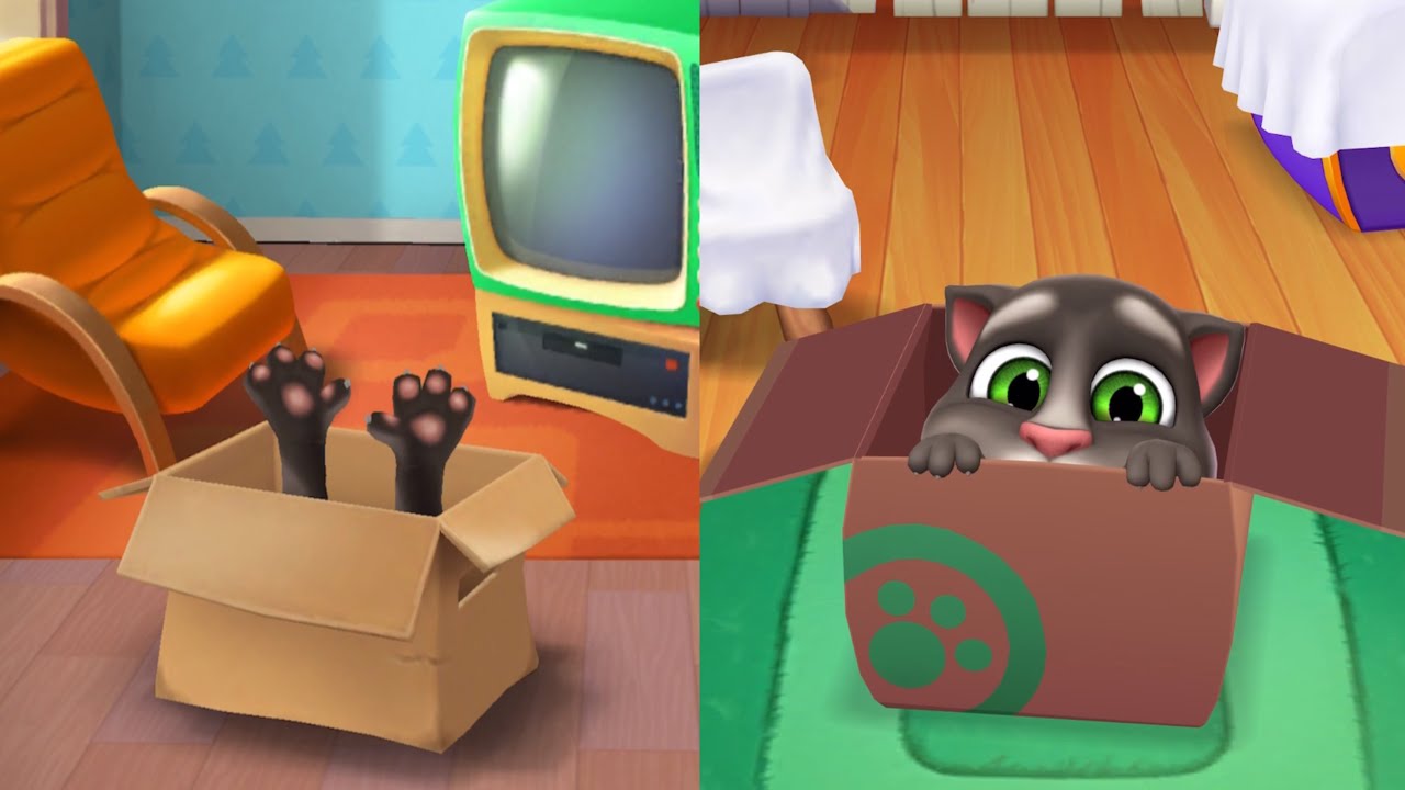 My Talking Tom Vs My Talking Tom 2 - YouTube