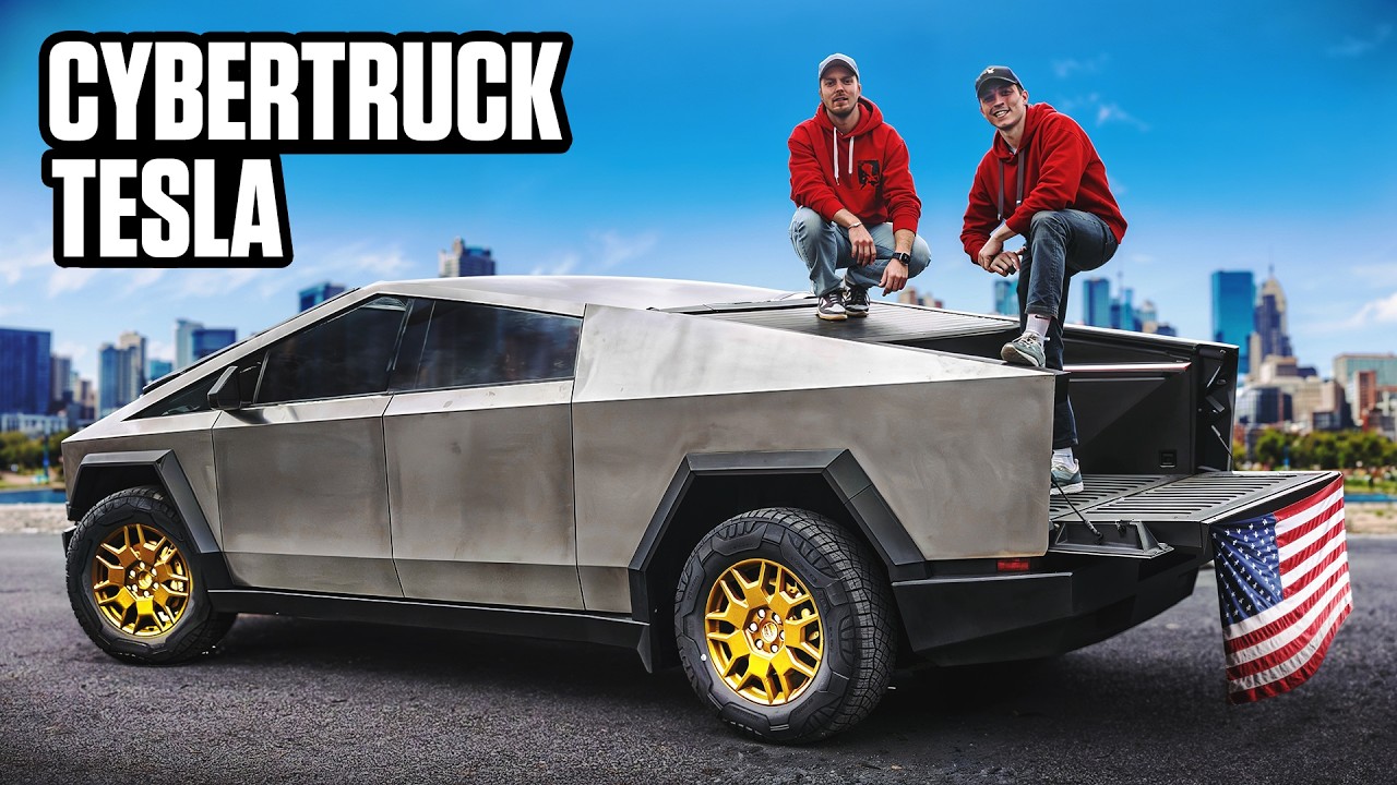 On part faire les cons en Cybertruck Tesla - YouTube