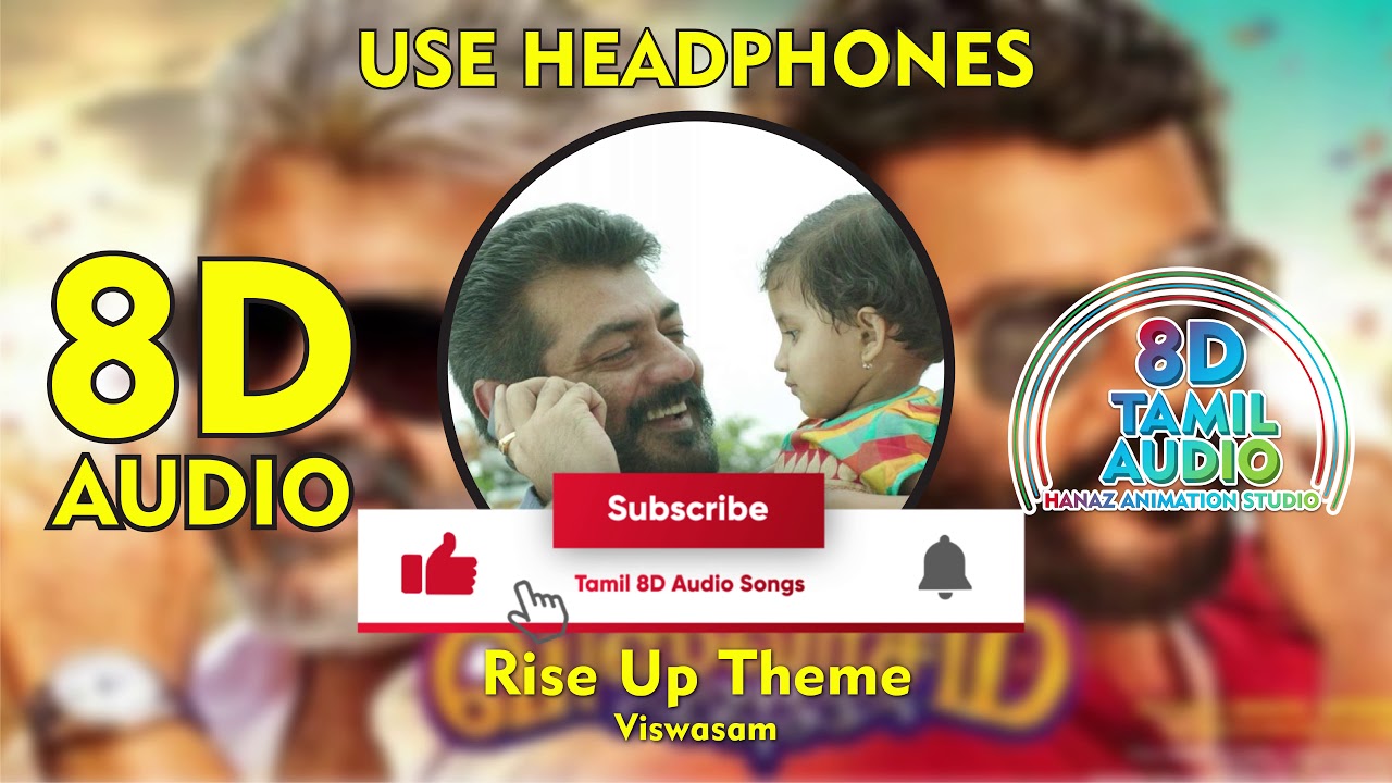 8D Rise Up Theme - Viswasam 8D Songs - YouTube