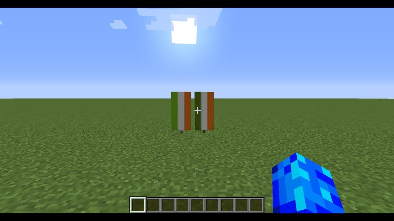 Minecraft: How to make Ireland's Flag Banner! - YouTube