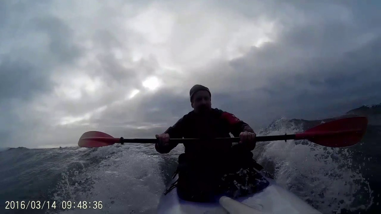 2017 01 07 Kayak Surfing Small Waves Kimmeridge - YouTube