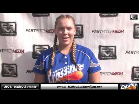 2021 Hailey Butcher Catcher and Third Base Softball Skills Video - Ca ...