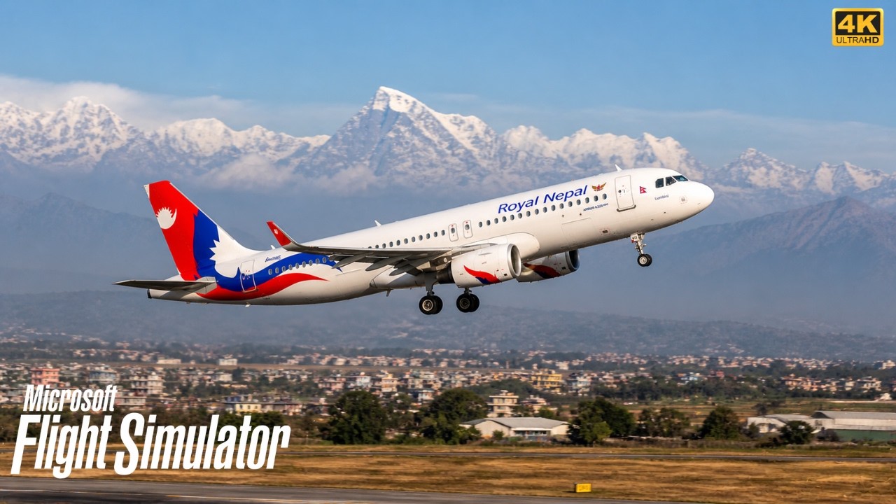 Royal Nepal A320neo Full Flight | Kathmandu to Lucknow in 4K ...