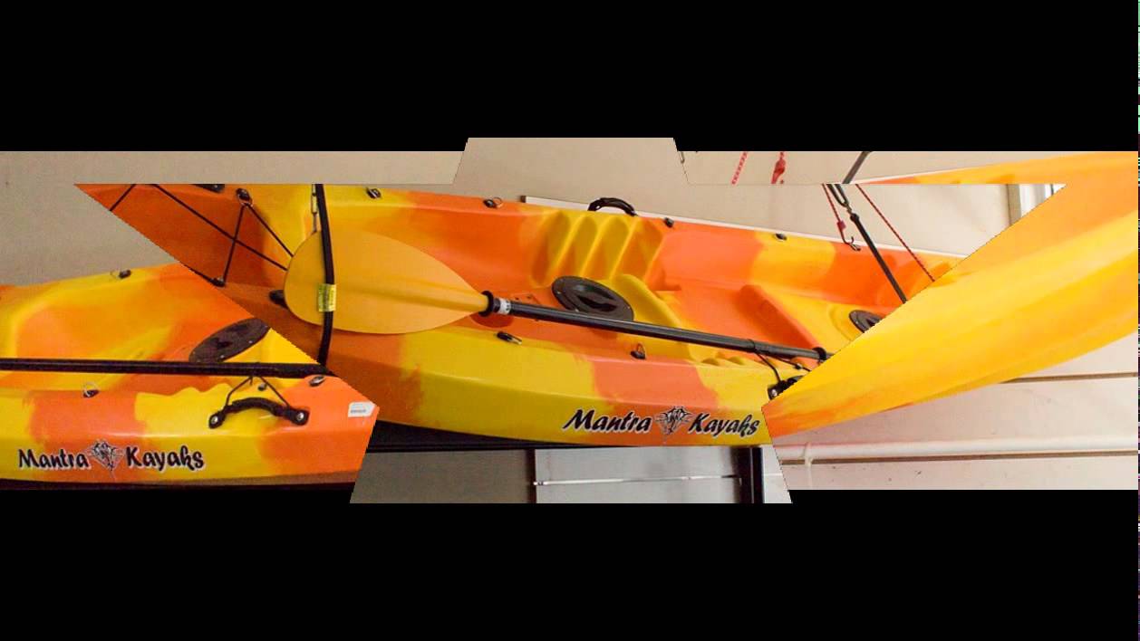 41628 - KAYAK - Mantra 3 Man With Paddle Great Condition - ORANGE ...