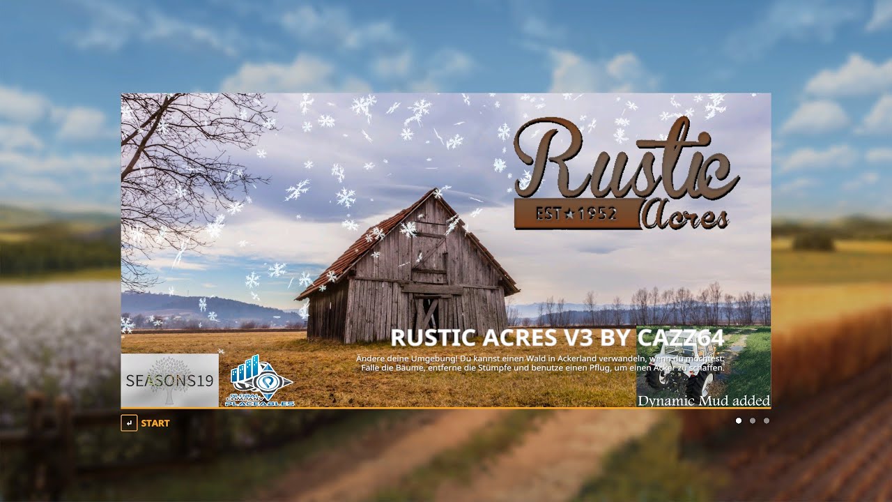 FS19 Rustic Acres by Cazz64 Fly Thru - YouTube