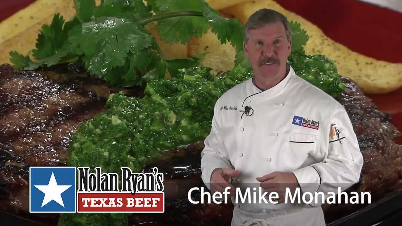 Nolan Ryan's Grilled Rib Eye Steak with Chimichurri - YouTube