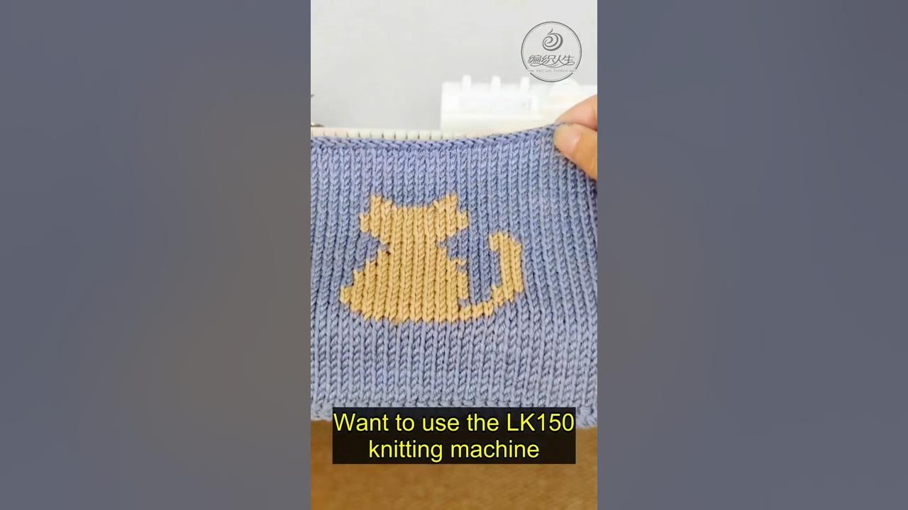 Easy Cat Pattern with Jacquard Machine Head! | LK150 | AG11 | Knitting for Beginners | Home Use ...