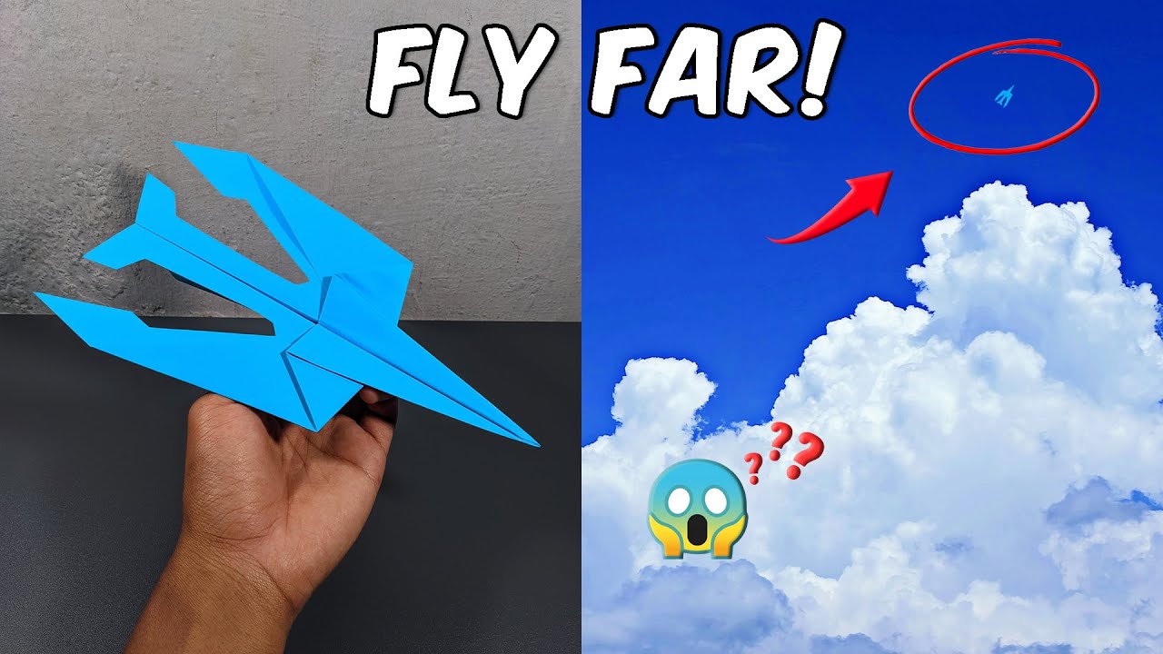 Best Paper Airplanes for Long Distances (Origami Tutorial) - YouTube