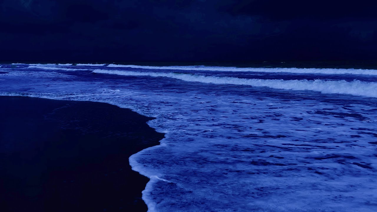 Feel Nature Heal Your Soul | Night Ocean Wave Sounds Effective in ...
