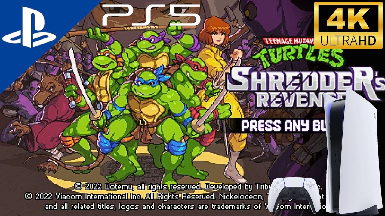 (PS5)TMNT: Shredder's Revenge in 4k 60FPS. This game is nostalgic ...