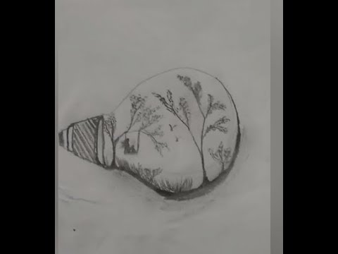Peaceful Sketch easy| 3d sketches for beginners Drawing - YouTube