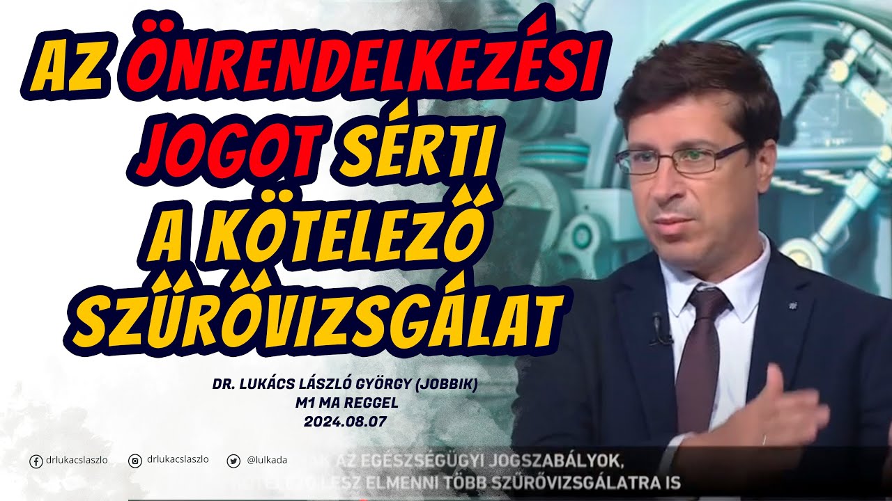 Az önrendelkezési jogot sérti a kormány kötelező szűrővizsgálat terve ...