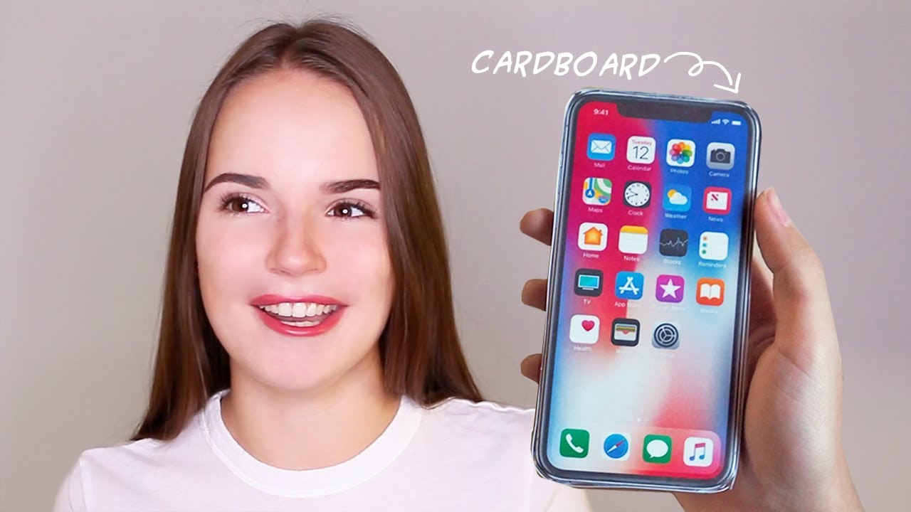 Making An iPhone X Out Of...CARDBOARD - YouTube