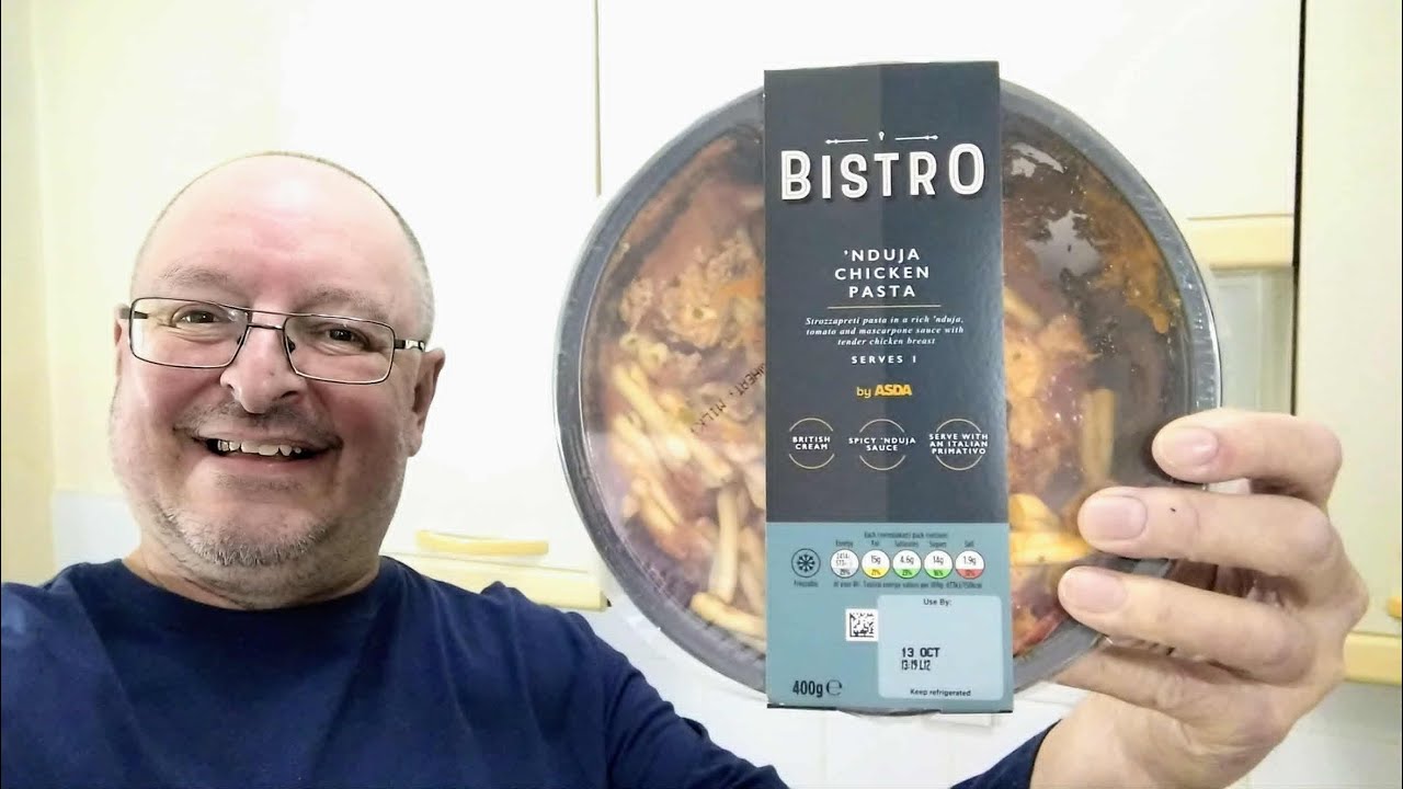 *NEW* Bistro By Asda 'Nduja Chicken Pasta ~ Food Review - YouTube
