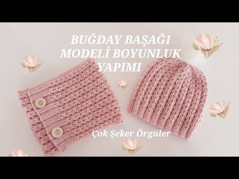 BUĞDAY BAŞAĞI MODELİ BOYUNLUK YAPIMI ( english subtitle)