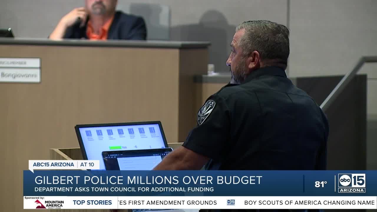 Gilbert Police Department asks town council for additional funding ...