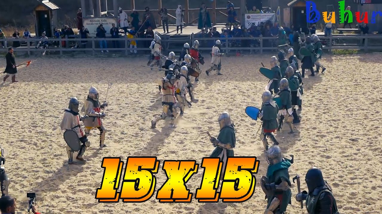 15x15 - Buhurt Fights - Medieval Battles [part 2] - YouTube