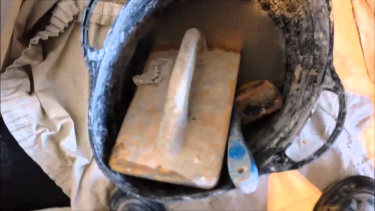 solid plaster a brick wall in a day - YouTube