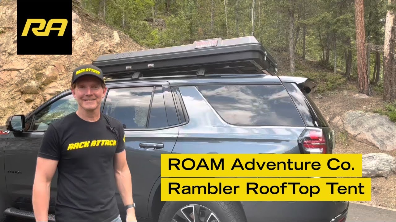 ROAM Adventure Co. Rambler Roof Top Tent Open/Close and Overview - YouTube