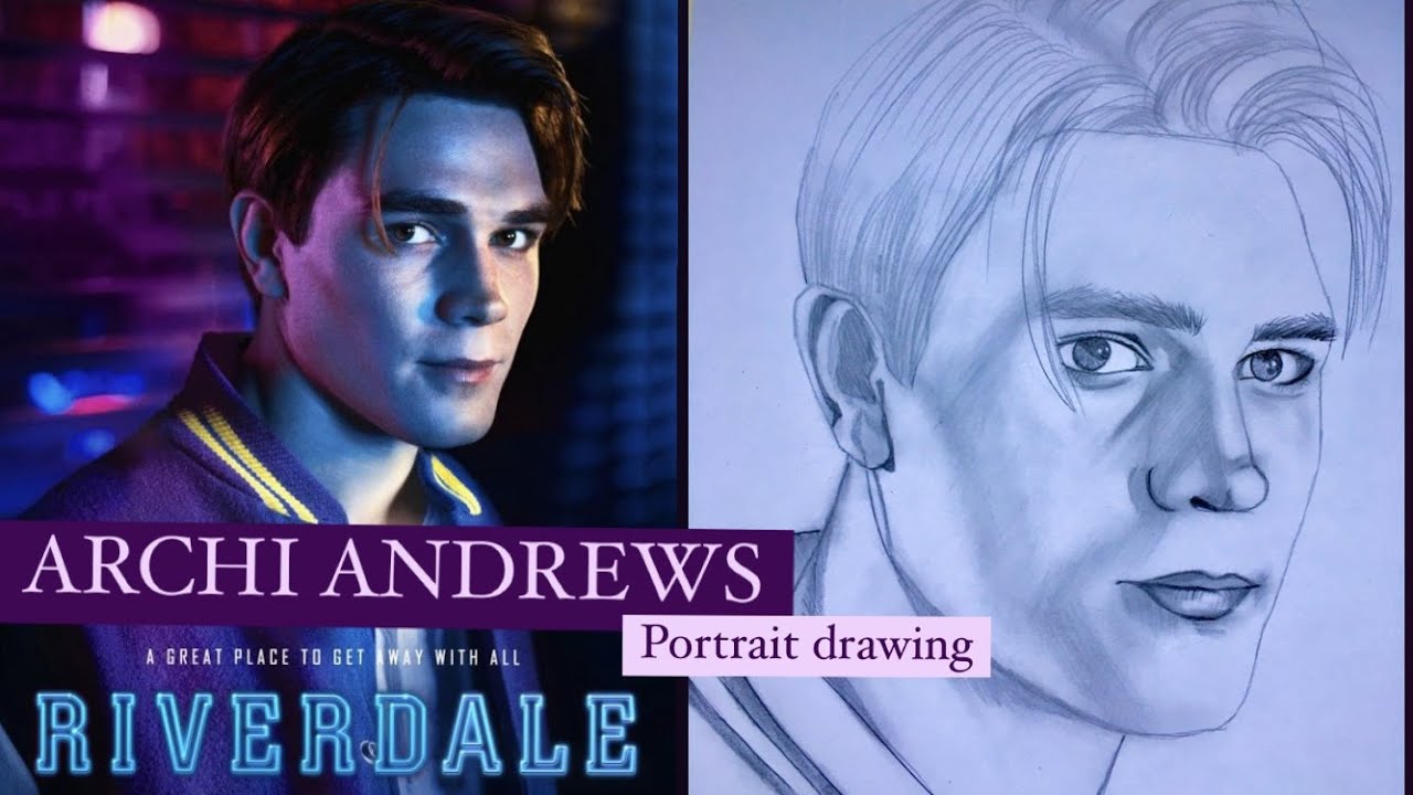 RIVERDALE: Archie Andrews potrait drawing with pencil/ KJ Apa - YouTube