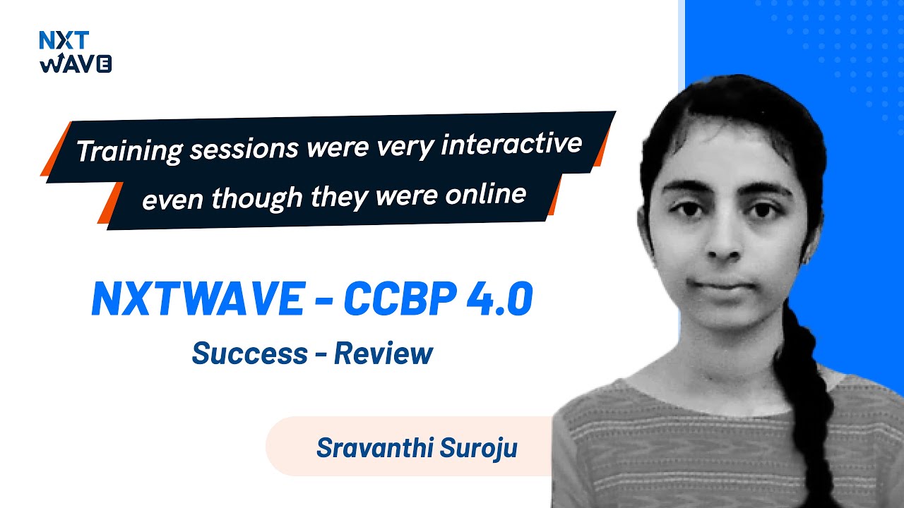 Coding Her Way to Success: Sravanthi Suroju's Journey with NxtWave's Intensive 2.0 Program 🚀 ...