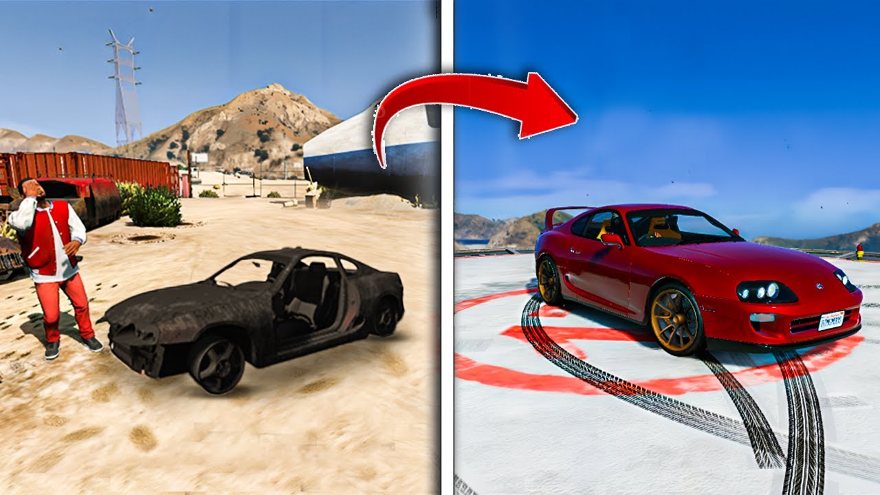 Repairing Broken TOYOTA SUPRA MK4 in GTA 5! - YouTube