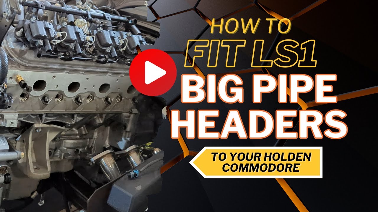 How to fit 1 7/8" or 1 3/4" Headers to a V8 VT VX VY VZ LS1 Commodore ...