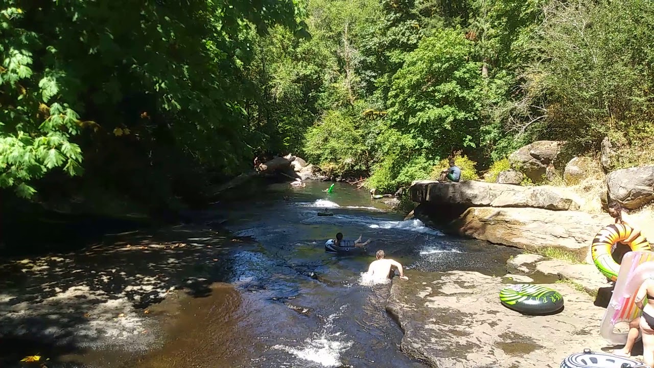 Triangle Lake Rock Slides in Oregon - YouTube