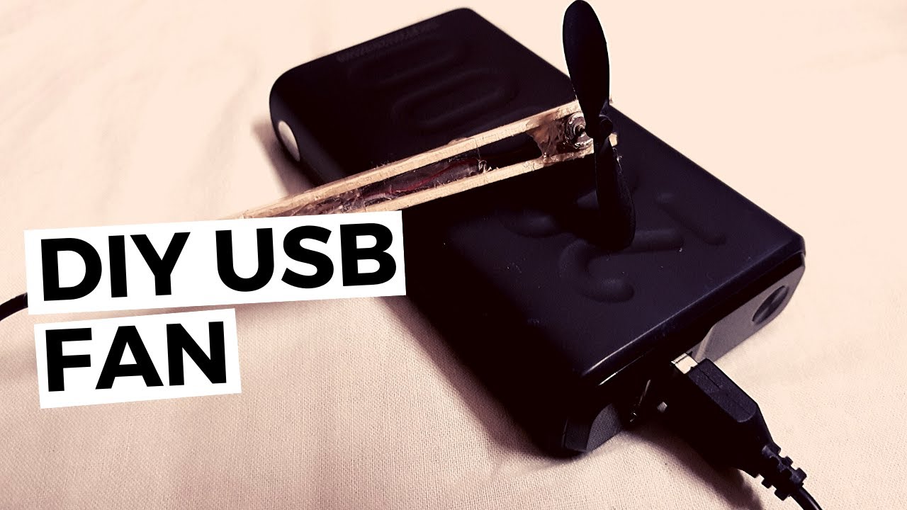 How to Make a DIY USB Fan | DIY | Harman Hack World - YouTube