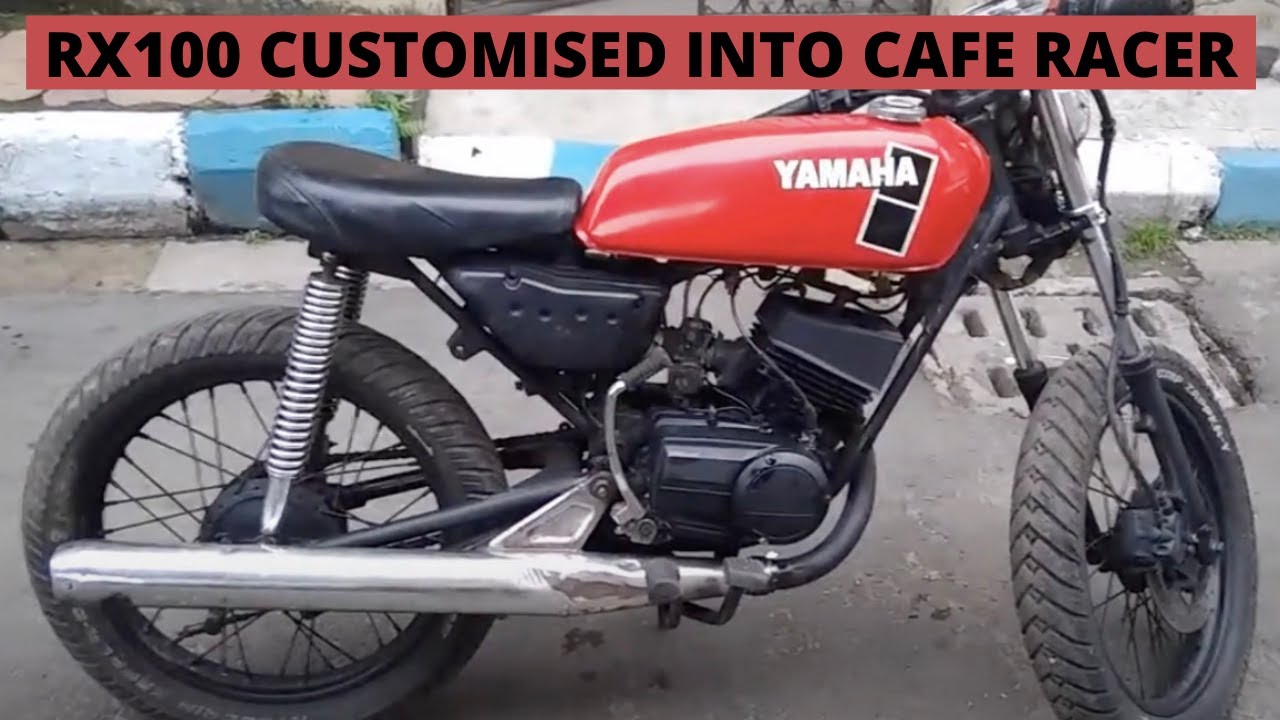 YAMAHA RX100 Customised Into A Cafe Racer - YouTube