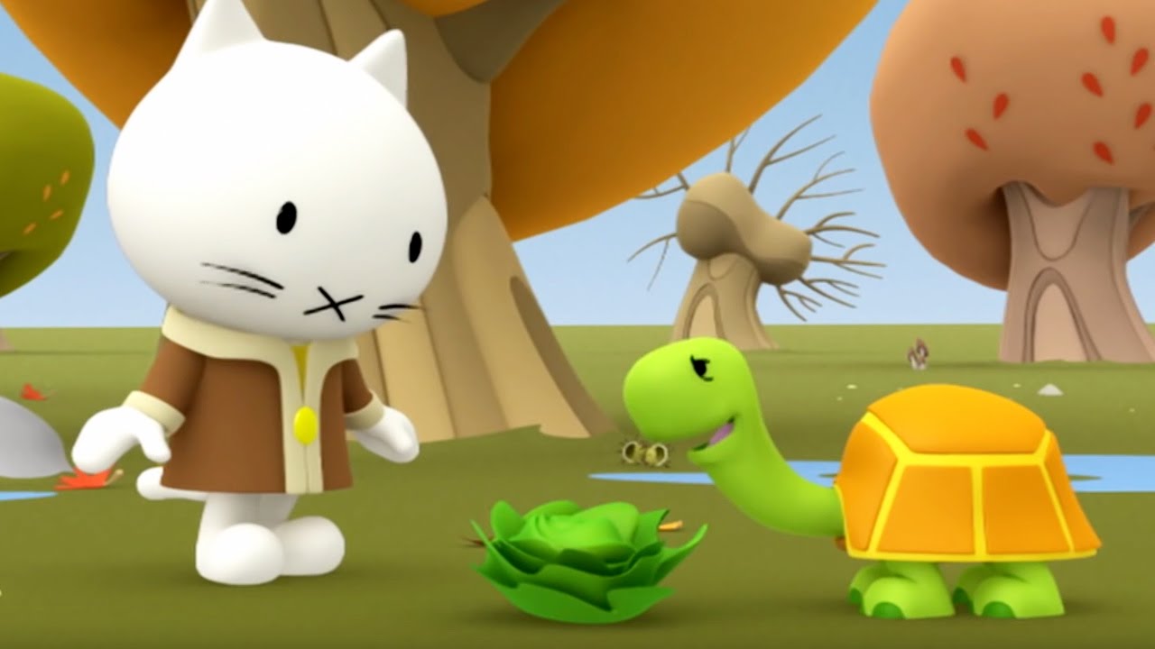 Cartoon | Musti English | Musti and the Sleepy Tortoise | Cartoon for ...