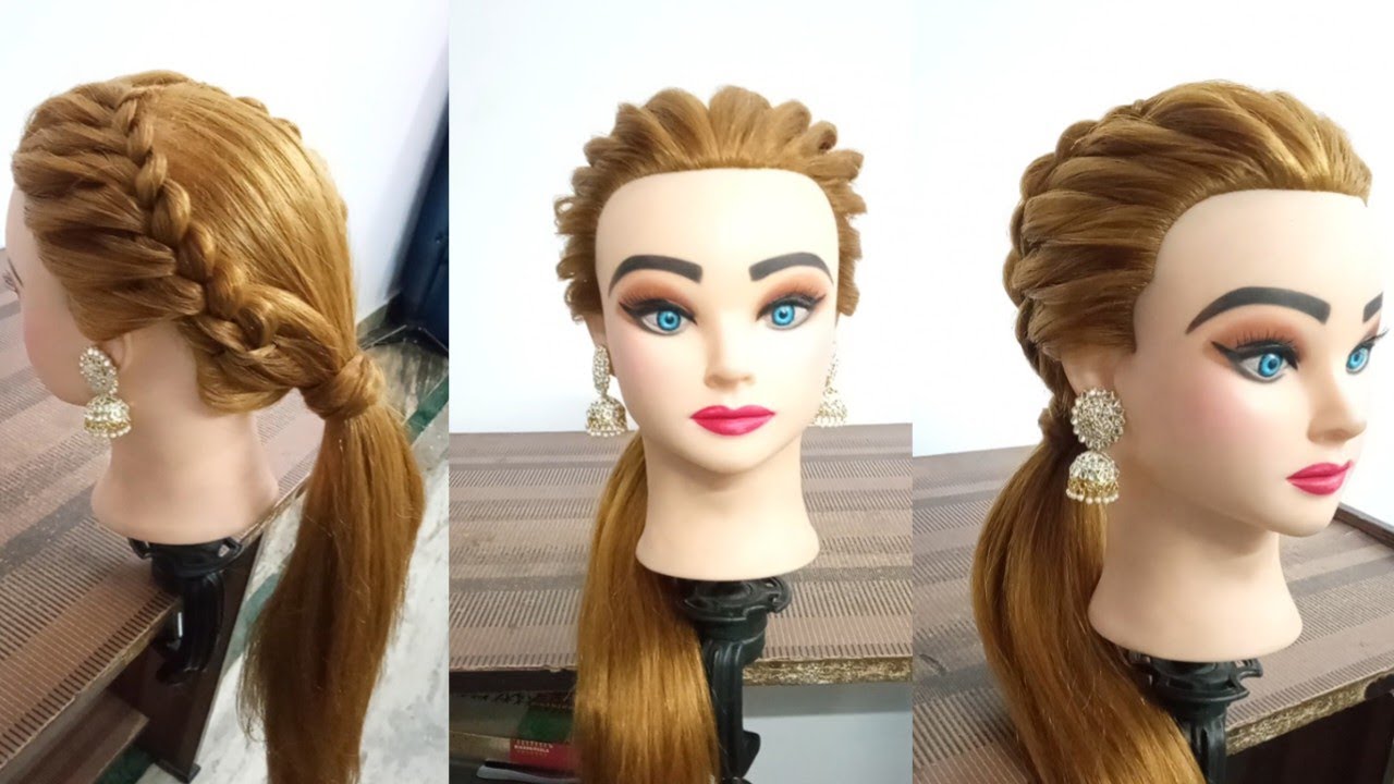 front braid hairstyle for girls☺| easy to make 😇 - YouTube
