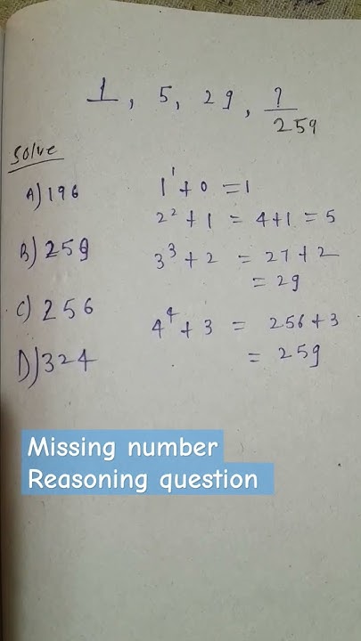missing number Reasoning questions # most important question #for ssc # ...