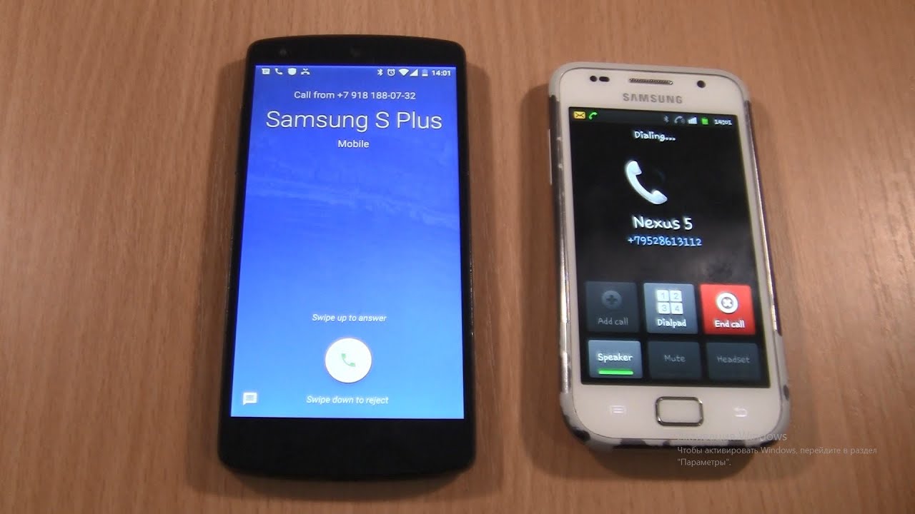 Incoming call & Outgoing call at the Same Time Nexus 5+Samsung Galaxy S ...