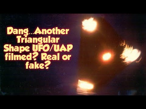 Triangular Shaped UFO/UAP filmed - Real or another fake? - YouTube